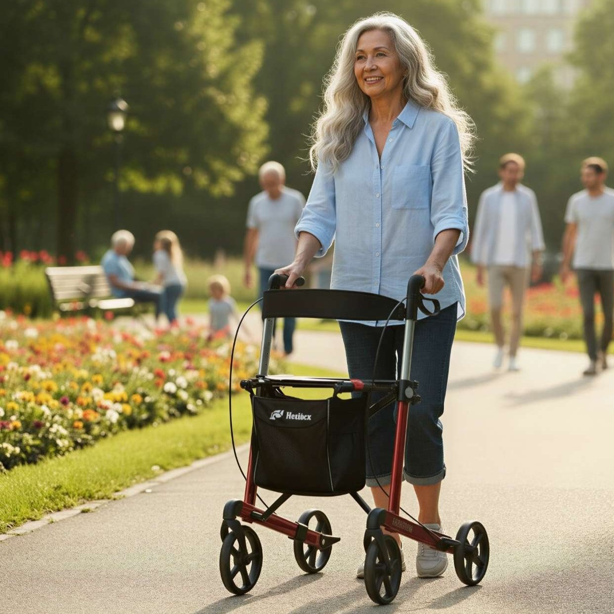 Leopard Aluminium Rollator Red 55CM - Wholesaler & distributor of ...